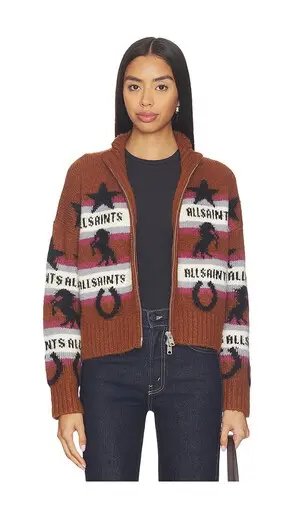 ALLSAINTS Epona Zip-up Cardigan