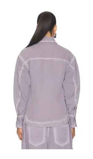 Attico Cotton Shirt Jacket