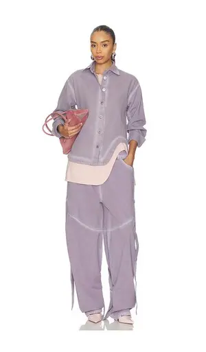 Attico Cotton Shirt Jacket