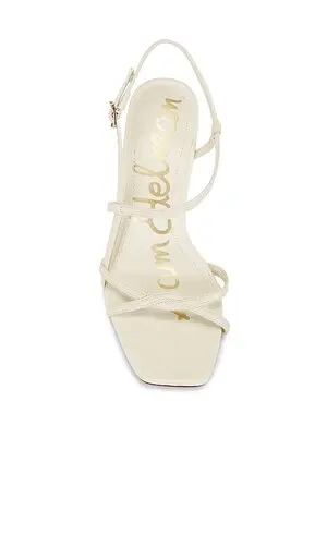 Sam Edelman Elissa Strappy Block Heel Sandal - Ivory