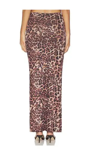 SNDYS. Maxi Skirt In Leopard Print
