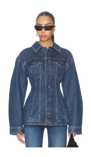 AGOLDE Myra Jacket Stretch Denim - Blue