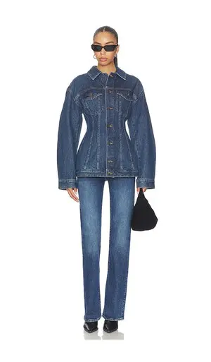 AGOLDE Myra Jacket Stretch Denim - Blue