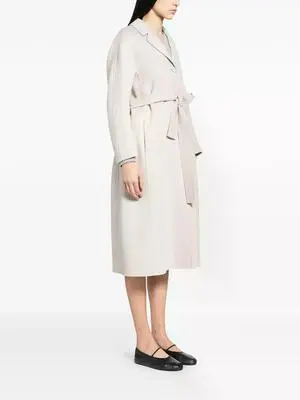 Max Mara Flared Wool Coat - Neutrals