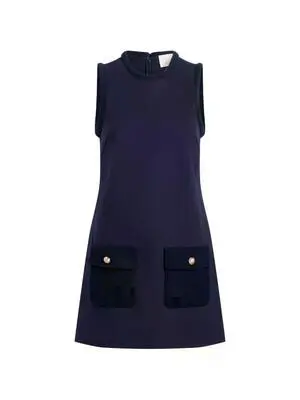 Cinq À Sept Pocket Paulette Dress - Blue