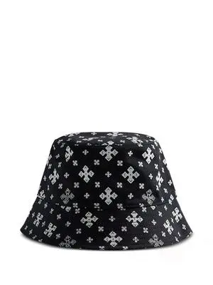 Rhude Cross Bandana Bucket Hat - Black