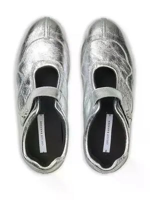 Cecilie Bahnsen Cosmo Flower-detail Sneakers - Silver