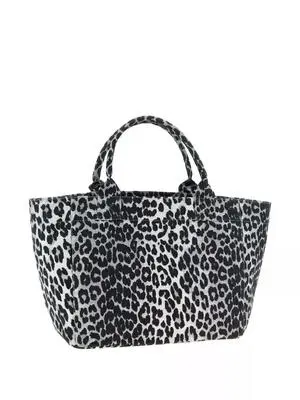 GANNI Leopard Sequin Medium Tote