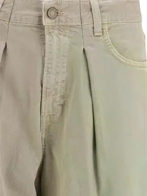 HAIKURE Pleated Wide-leg Jeans - Neutrals