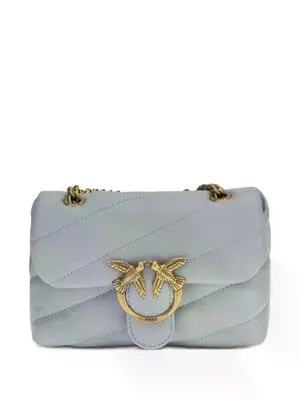 Pinko Maxi Love Quilted Shoulder Bag - Blue