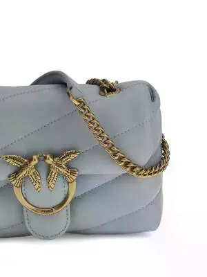 Pinko Maxi Love Quilted Shoulder Bag - Blue