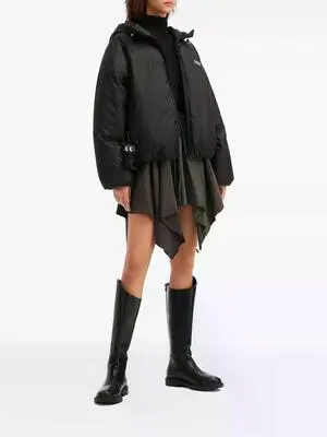 MINI CREAM Hooded Zip-fastening Jacket