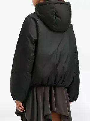 MINI CREAM Hooded Zip-fastening Jacket