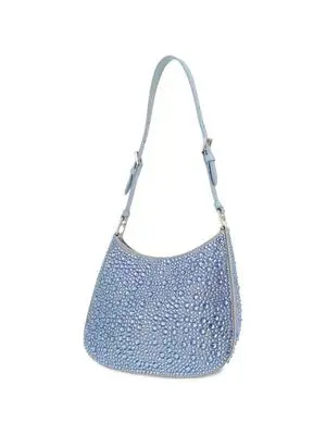 Prada 2020s Cleo Leather Shoulder Bag - Blue