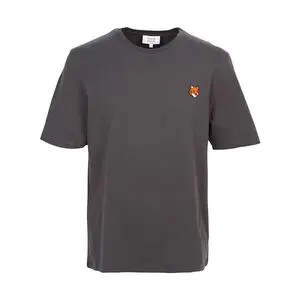 Maison Kitsuné Fox Head Short Sleeve T-shirt - Charcoal