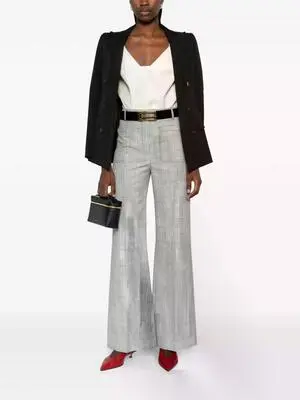 Victoria Beckham Checked Wide-leg Trousers