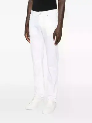 Jacob Cohen Buttoned Trousers - White