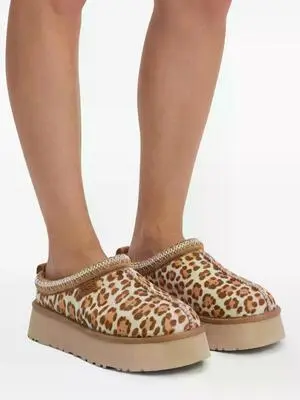 UGG Tazz Plains Leopard-print Mules - Neutrals