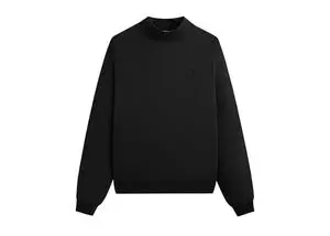 Kith Garment Dyed Fleece Mockneck Sweatshirt - Black