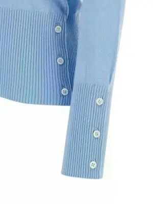 Thom Browne 4-bar V-neck Cardigan - Blue