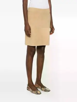 P.a.r.o.s.h Minuetto Suede Mini Skirt