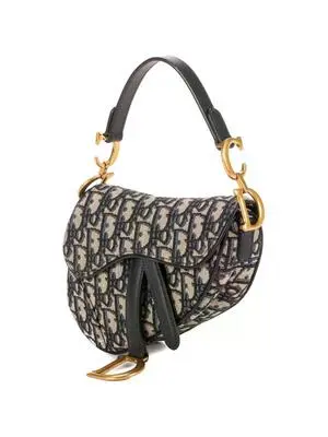Dior Mini Oblique Saddle Shoulder Bag - Neutrals