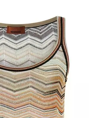 Missoni Chevron Sequin Tank Top