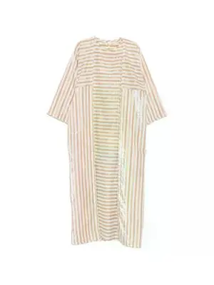BAMBAH Abaya Maxi Dress With Striped Pattern