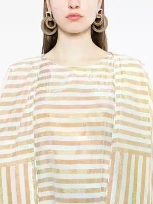 BAMBAH Abaya Maxi Dress With Striped Pattern