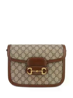 Gucci 1955 Horsebit Monogram Shoulder Bag - Neutrals