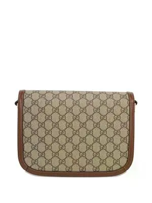 Gucci 1955 Horsebit Monogram Shoulder Bag - Neutrals
