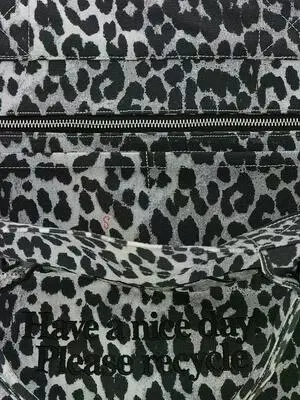 GANNI Leopard Sequin Xxl Appliqué Tote Bag