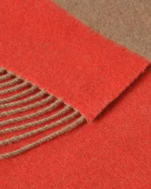Johnstons Of Elgin Brown & Stripe Throw