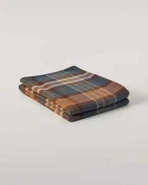 Johnstons Of Elgin Double Face & Brown Wool Throw