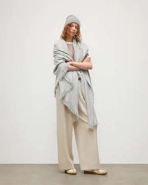 Johnstons Of Elgin Yarrow Light Cashmere Throw