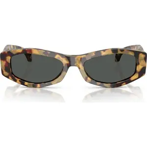 Versace 54mm Irregular Sunglasses - Dark Grey