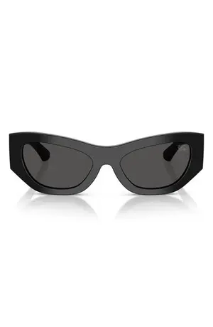 Burberry 54mm Cat Eye Sunglasses - Black