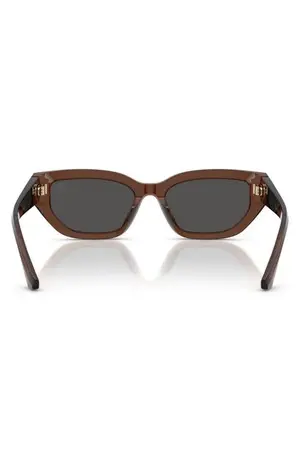 Burberry 54mm Irregular Sunglasses - Brown