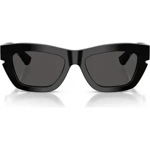 Burberry 52mm Irregular Sunglasses - Black