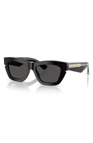 Burberry 52mm Irregular Sunglasses - Black