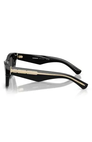 Burberry 52mm Irregular Sunglasses - Black
