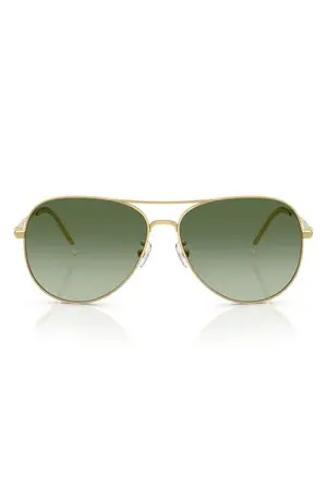 Tory Burch 58mm Pilot Sunglasses - Green Gradient