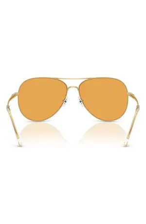 Tory Burch 58mm Pilot Sunglasses - Orange