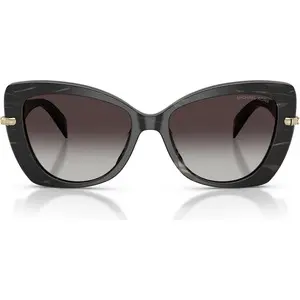 Michael Kors Butterfly Sunglasses - Black Horn/light Grey
