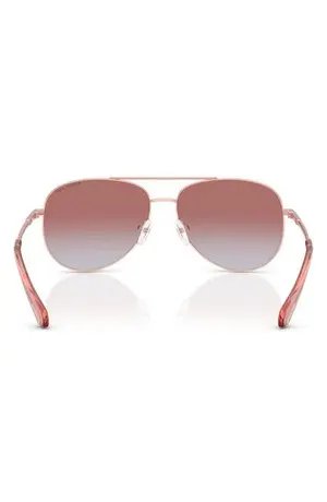 Michael Kors Perledo 58mm Pilot Sunglasses - Rose Gold/pink