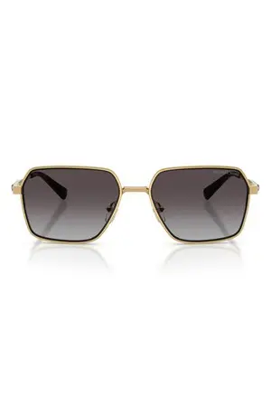 Michael Kors Dana Point Square Sunglasses - Shiny Yellow Gold/dark Grey