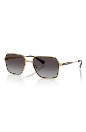 Michael Kors Dana Point Square Sunglasses - Shiny Yellow Gold/dark Grey