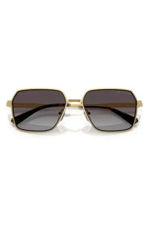 Michael Kors Dana Point Square Sunglasses - Shiny Yellow Gold/dark Grey