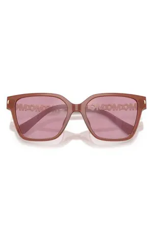Michael Kors Piedmont 56mm Square Sunglasses - Primrose/rose Flash