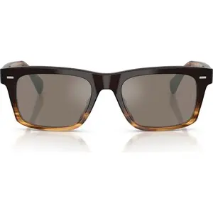 Oliver Spencer X Roger Federer Rectangular Sunglasses - Cortado/sierra Flash Mirror
